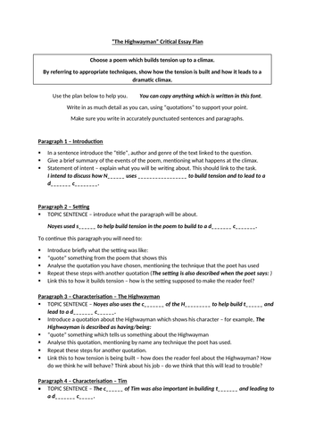 The Highwayman Alfred Noyes Poetry | Teaching Resources