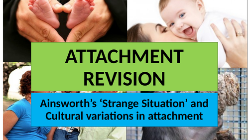 Ainsworth’s Strange Situation and Cultural Variations of Attachment ...