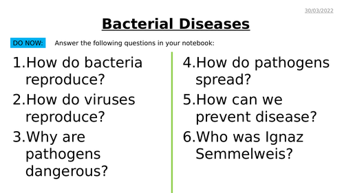 Aqa Gcse Biology B5 Communicable Diseases Powerpoint Pack