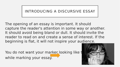 Discursive Essay Resources | Teaching Resources