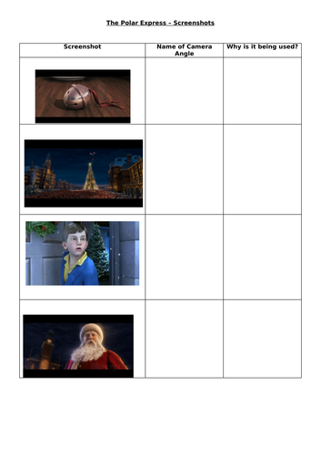 The Polar Express Media Study | Teaching Resources