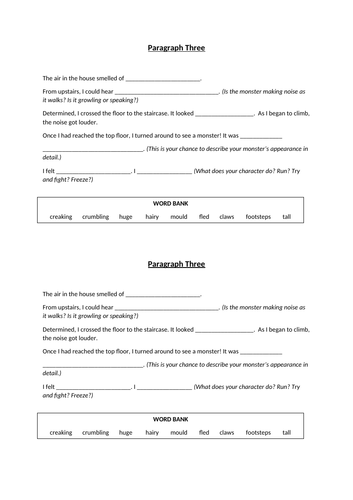 Scary Story Haunted House Writing | Teaching Resources