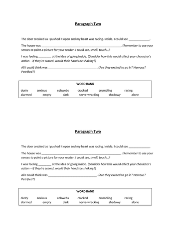 Scary Story Haunted House Writing | Teaching Resources