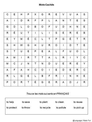 Le Jour de la Terre - French Earth Day Activities | Teaching Resources