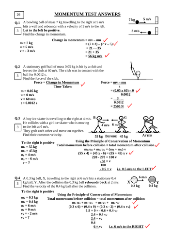 Momentum Revision | Teaching Resources