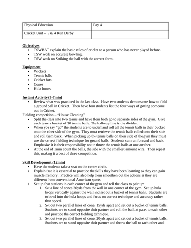 Cricket (6 Lesson Plans and 1 Unit plan for Years 7-13) | Teaching ...