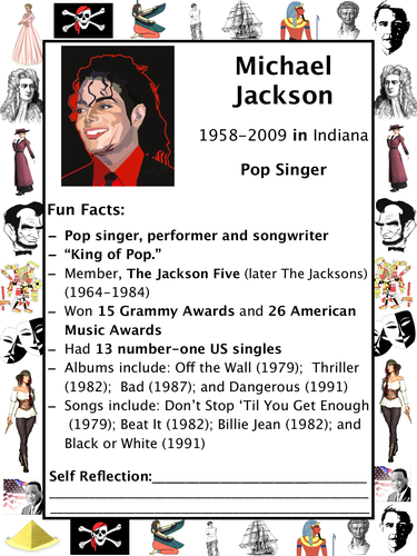 Michael Jackson Printable Worksheets 3,230 Story English ESL