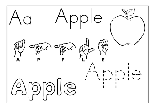 ABC American Sign Language Printables Kindergarten | Teaching Resources