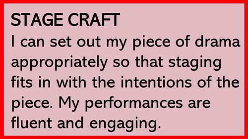 Drama Assessment criteria and target-setting for KS2&3 | Teaching Resources