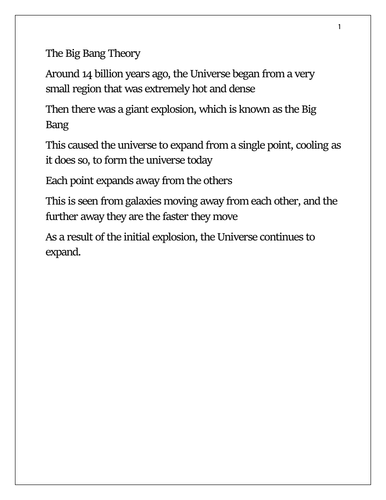 space physics notes | Teaching Resources