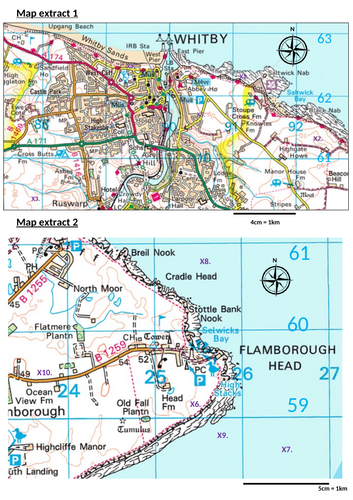 GCSE Geography Coasts Map Skills Lesson - Suitable for all exam boards ...