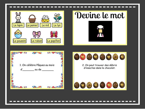 KS3 French- Easter activities | Teaching Resources