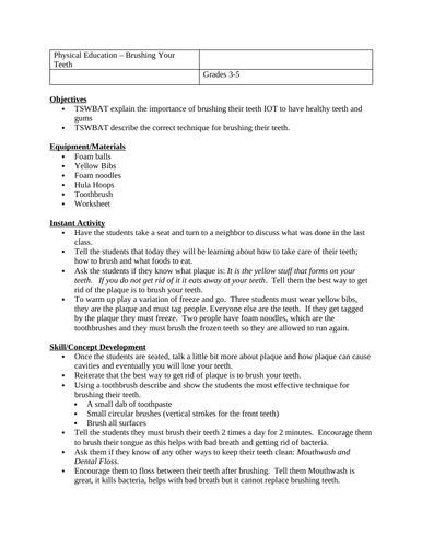 Brushing Your Teeth Lesson Plan (For Years 3-5) | Teaching Resources