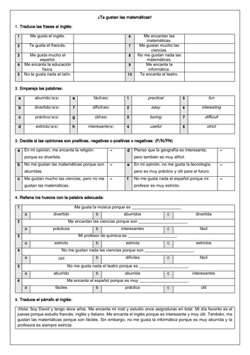 Viva 1 School - Mi insti (11 worksheets) Spanish KS3 | Teaching Resources