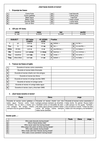 Viva 1 School - Mi insti (11 worksheets) Spanish KS3 | Teaching Resources