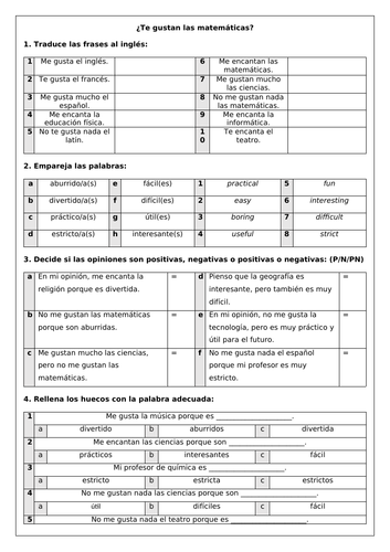 Viva 1 School - Mi insti (11 worksheets) Spanish KS3 | Teaching Resources