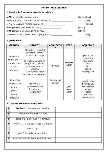 Viva 1 School - Mi insti (11 worksheets) Spanish KS3 | Teaching Resources
