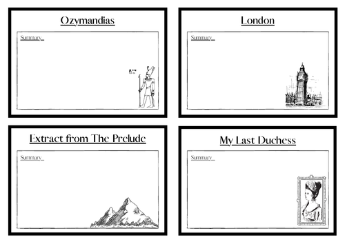 Poetry Anthology Bundle - Revision Cards, Key Quotes, Display Posters ...