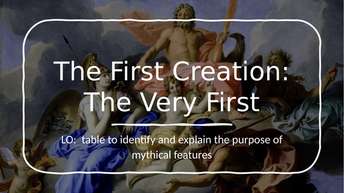 KS3 Greek Myths Creative Writing sow | Teaching Resources