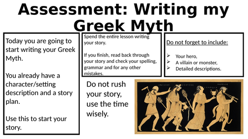 KS3 Greek Myths Creative Writing sow | Teaching Resources