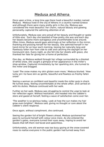 KS3 Greek Myths Creative Writing sow | Teaching Resources