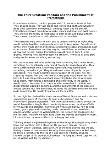 KS3 Greek Myths Creative Writing sow | Teaching Resources