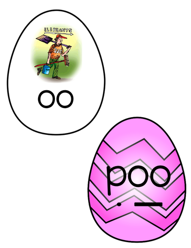 RWI set 2 phonics Easter egg hunt card game | Teaching Resources