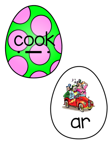 RWI set 2 phonics Easter egg hunt card game | Teaching Resources