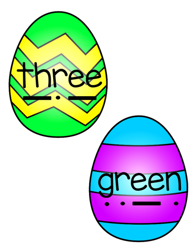 RWI set 2 phonics Easter egg hunt card game | Teaching Resources