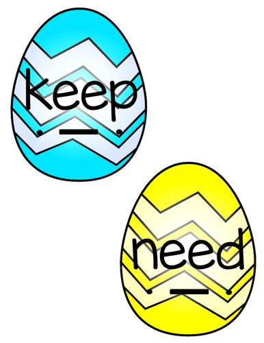 RWI set 2 phonics Easter egg hunt card game | Teaching Resources