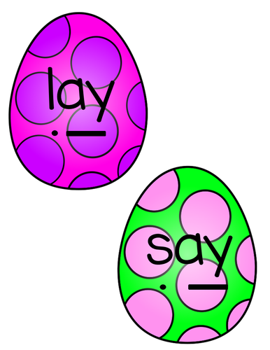 RWI set 2 phonics Easter egg hunt card game | Teaching Resources