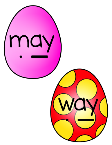 RWI set 2 phonics Easter egg hunt card game | Teaching Resources