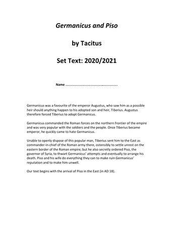Latin GCSE prose set text - highlighted | Teaching Resources Latin GCSE prose set text - highlighted | Teaching Resources
