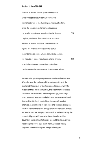 Latin GCSE verse set text | Teaching Resources Latin GCSE verse set text | Teaching Resources