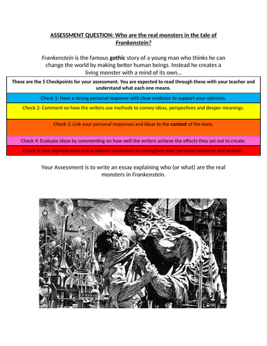 Frankenstein ks3 | Teaching Resources