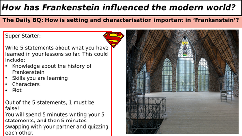 FRANKENSTEIN KS3 WHOLE SCHEME | Teaching Resources