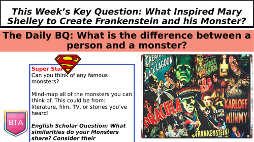 FRANKENSTEIN KS3 WHOLE SCHEME | Teaching Resources