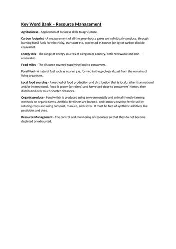 AQA Geography GCSE Full Course | Teaching Resources