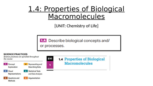 AP Biology Unit 1 Complete Lesson Slides | Teaching Resources