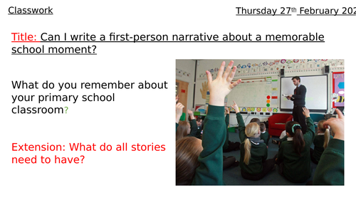 Creative Writing: A memory of Primary School - SEN | Teaching Resources