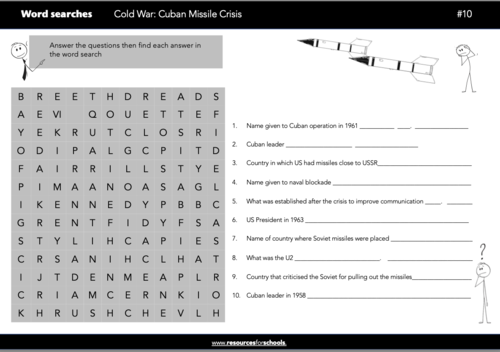 Word searches: Cold War | Teaching Resources