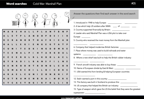 Word searches: Cold War | Teaching Resources
