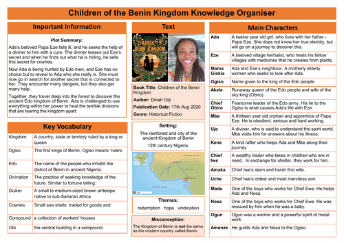 Children of the Benin Kingdom Knowledge Organiser | Teaching Resources