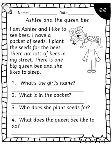 RWI Reading Comprehension (Book 2) for set 2 sounds | Teaching Resources