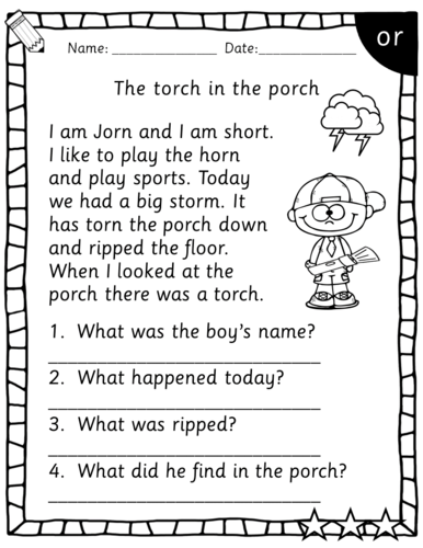 RWI Reading Comprehension (Book 2) for set 2 sounds | Teaching Resources