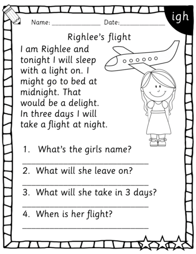RWI Reading Comprehension (Book 2) for set 2 sounds | Teaching Resources