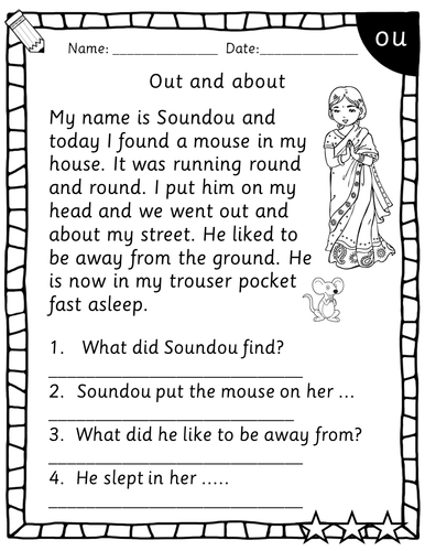 RWI Reading Comprehension (Book 2) for set 2 sounds | Teaching Resources