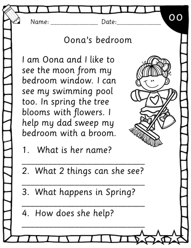 RWI Reading Comprehension (Book 2) for set 2 sounds | Teaching Resources