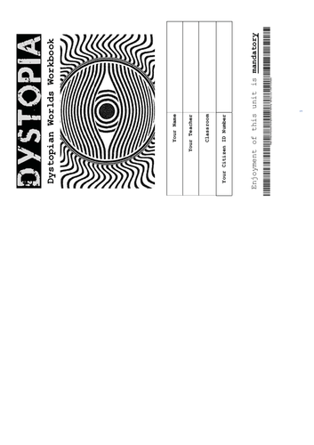 Dystopian Narratives Workbook | Teaching Resources