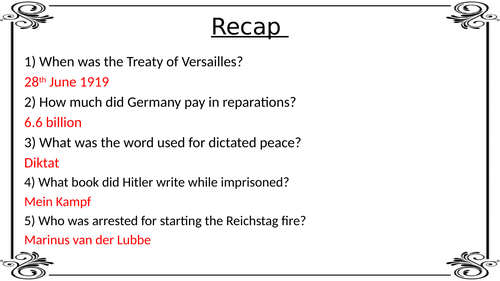 How did Hitler become dictator- Edexcel Weimar and Nazi Germany GCSE ...